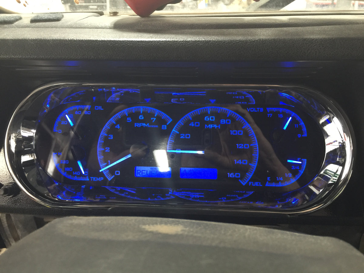 Dakota Digital cluster bezel for Defender – RW Performance Engineering